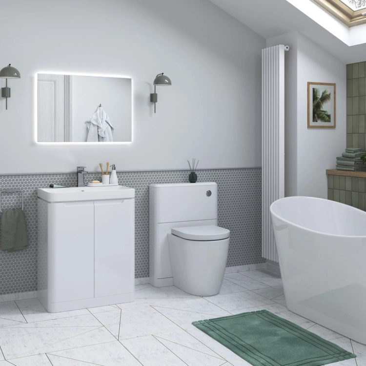 Apex White Gloss 550mm Floorstanding WC Unit | Sanctuary Bathrooms