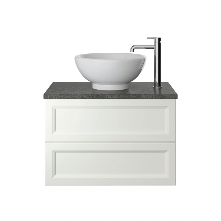 Heritage Caversham 700mm Chantilly Wall Hung 2 Drawer Vanity Unit ...