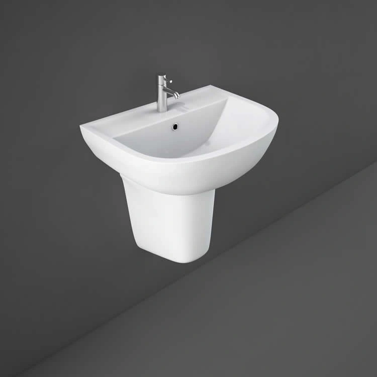 RAK Compact Basin & Semi Pedestal | Sanctuary Bathrooms