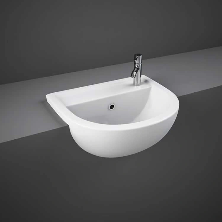 RAK Compact 55cm Semi Recessed Basin | Sanctuary Bathrooms