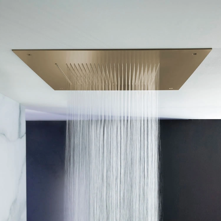 Crosswater Tranquil 500 Brushed Brass Recessed Shower Head | Sanctuary ...