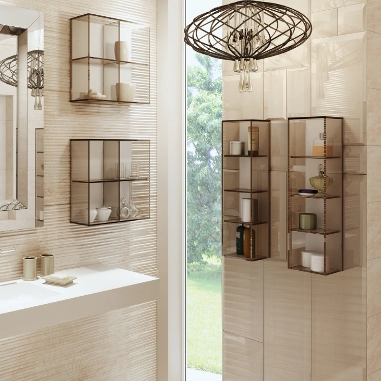 Bathroom Origins Rectangular Pier Box Glass Shelf | Sanctuary Bathrooms