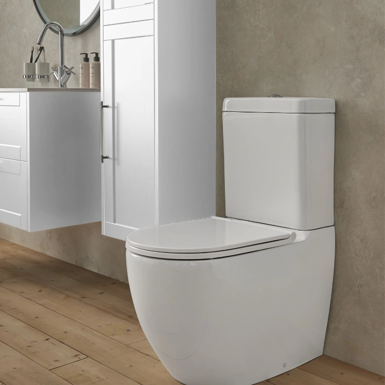 Heritage Stamford Rimless Close Coupled Toilet, Cistern & Seat ...