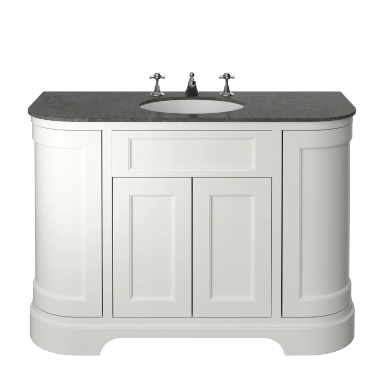 Heritage Wilton 1200mm Chantilly Curved Vanity Unit & Worktop ...