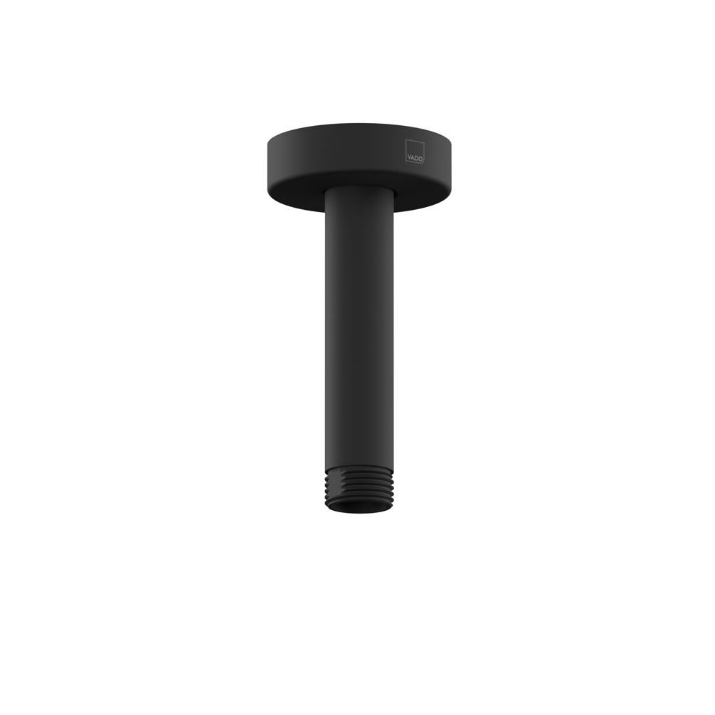 Vado Matt Black Ceiling Mounted Shower Arm