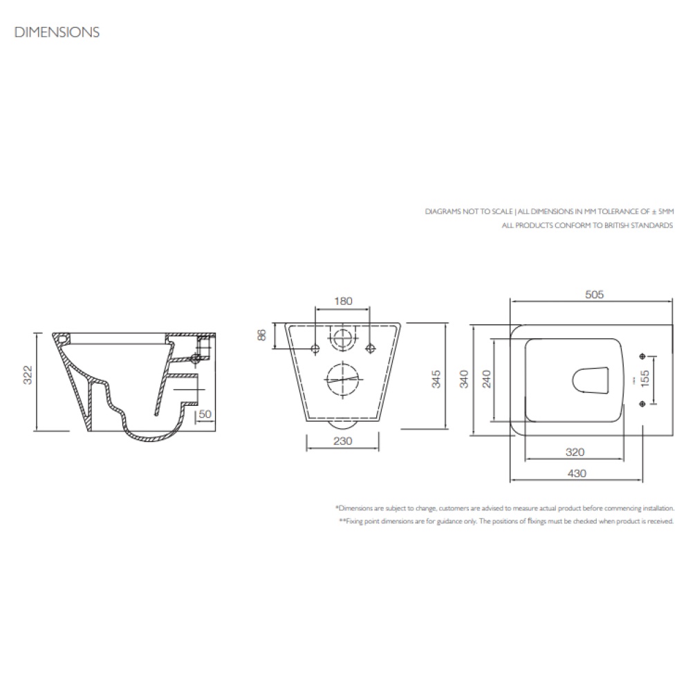 Tavistock Structure Wall Hung WC & Seat | Sanctuary Bathrooms