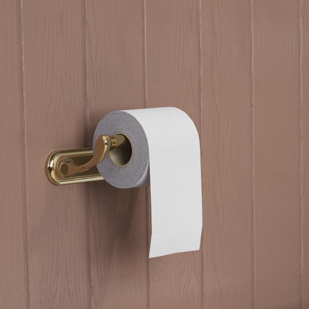 Burlington Guild Gold Wall Hung Toilet Roll Holder | Sanctuary
