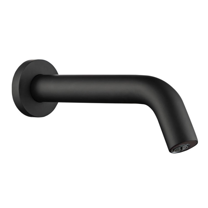 JTP Sensor Matt Black Wall Spout | Sanctuary Bathrooms
