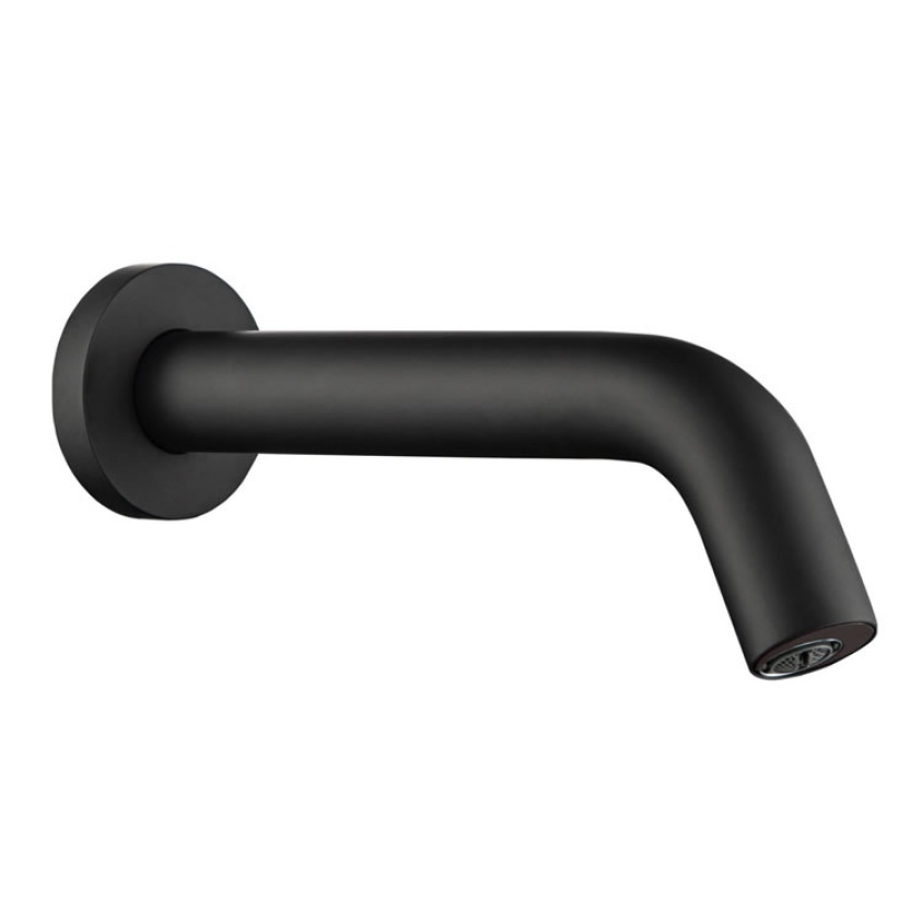 JTP Sensor Matt Black Wall Spout | Sanctuary Bathrooms