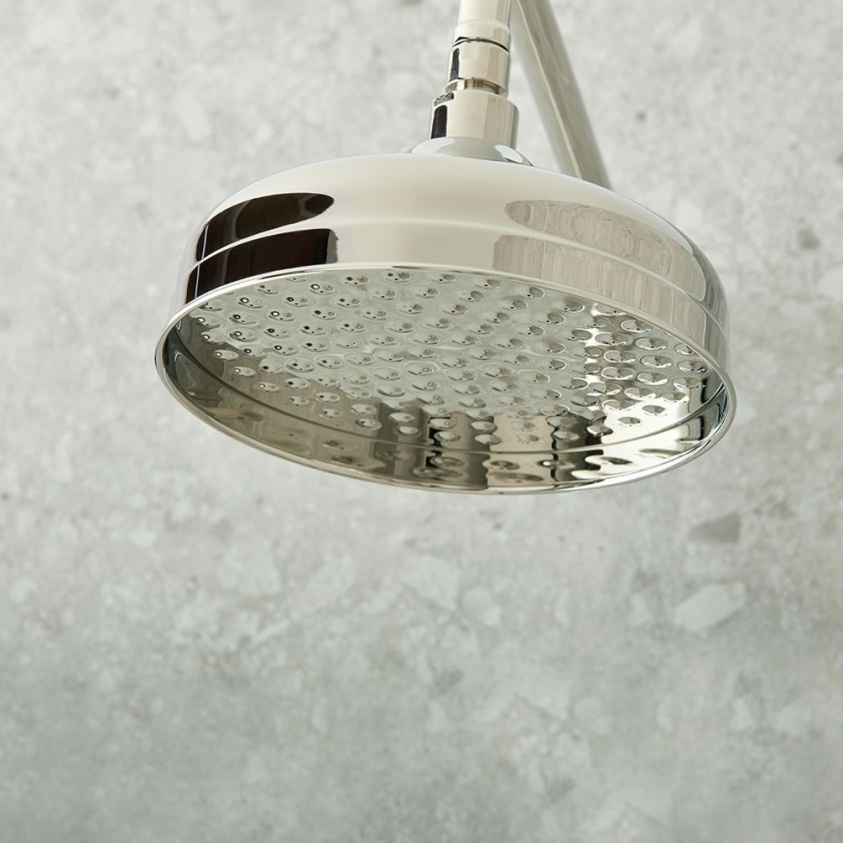 Booth & Co. Nickel Wall-Hung Shower Head | Sanctuary