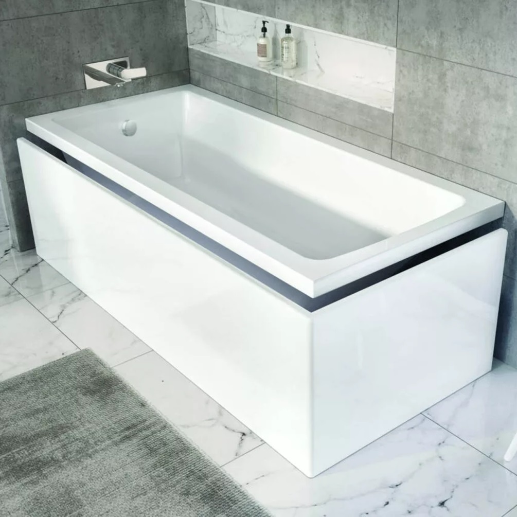 Tissino Lorenzo 1600 x 710 L Shaped Bath Panel | Sanctuary