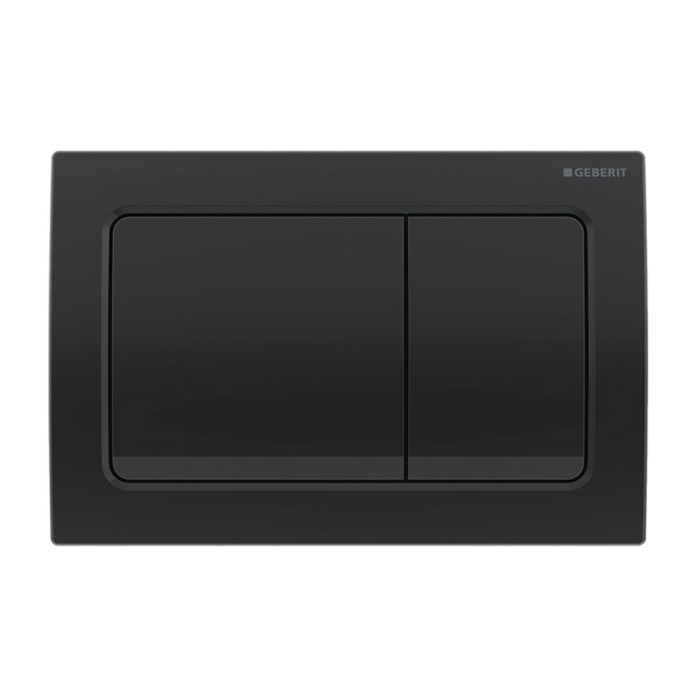 Geberit Alpha01 Square Black Chrome Flush Plate | Sanctuary