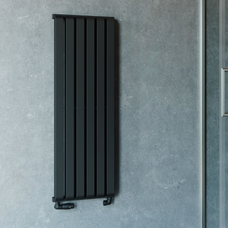 Crosswater Limit Matt Black Towel Radiator | Sanctuary Bathrooms