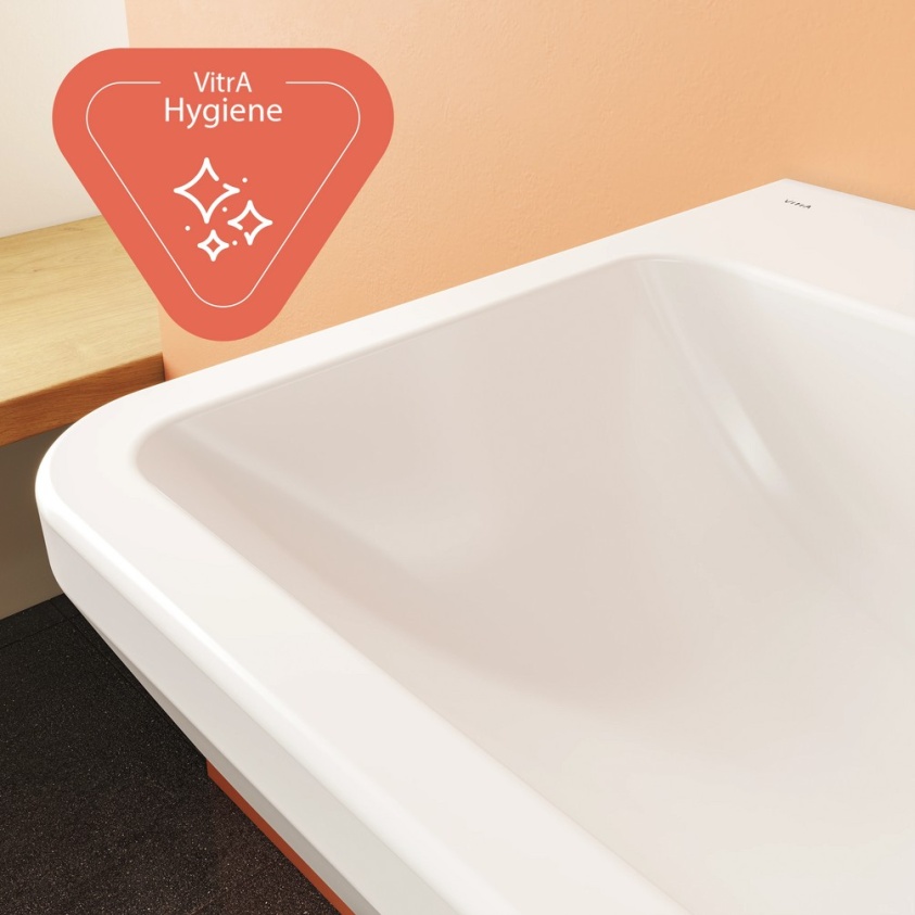 VitrA Integra Rectangular 550mm x 450mm Semi Pedestal Basin