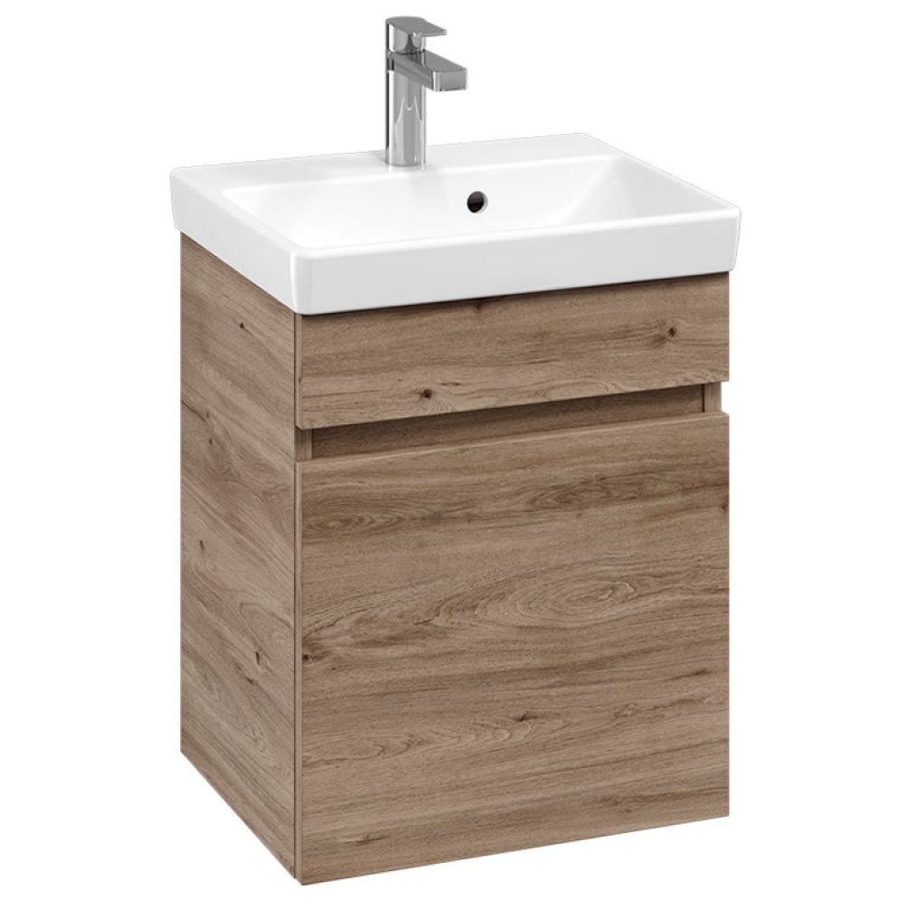 V&B Arto Kansas Oak 450mm Basin Vanity Unit | Sanctuary Bathrooms