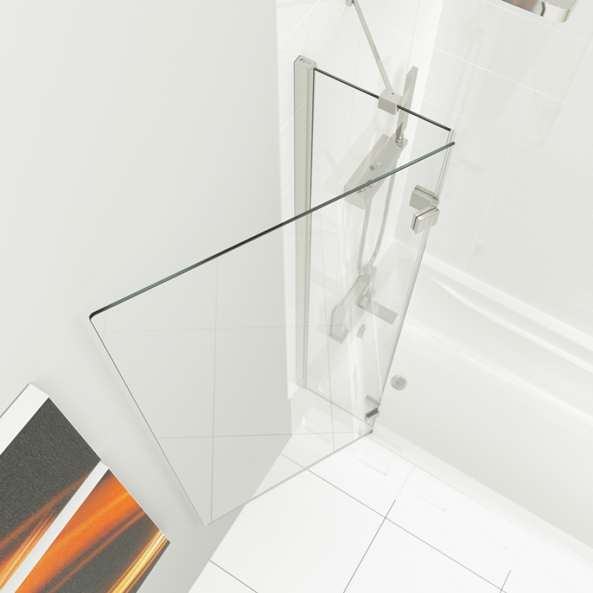 Kudos Inspire 2 Panel Out Swing Bath Screen | 950mm Bath Screen ...