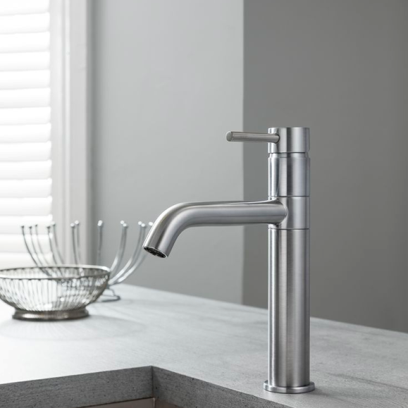 Crosswater Design Steel Single Lever Kitchen Mixer | Sanctuary
