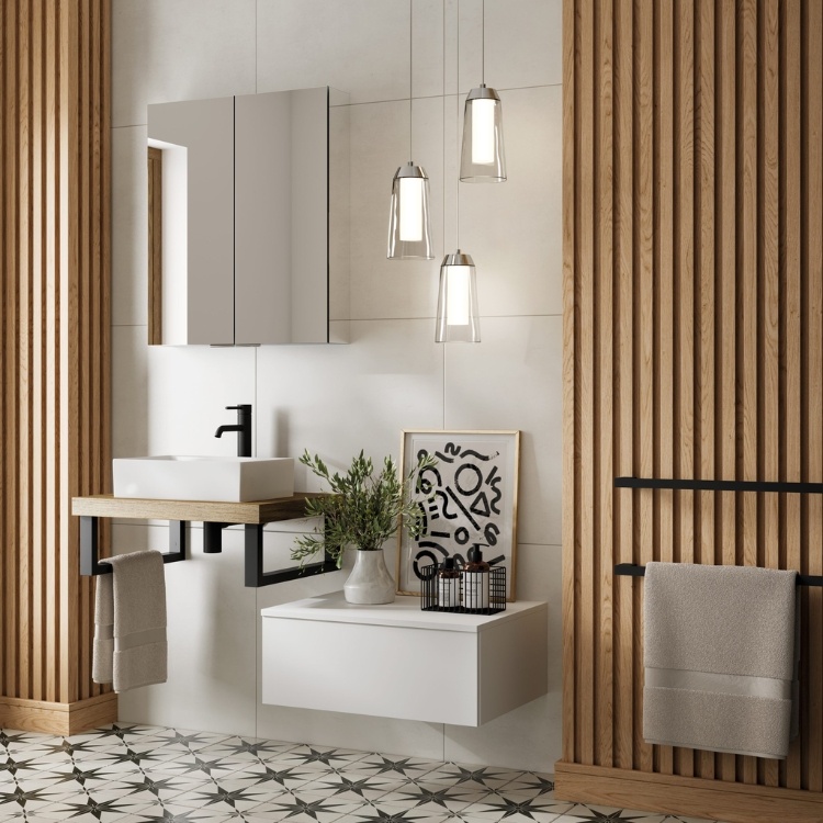 HIB Eris 600mm Mirror Cabinet | Sanctuary Bathrooms