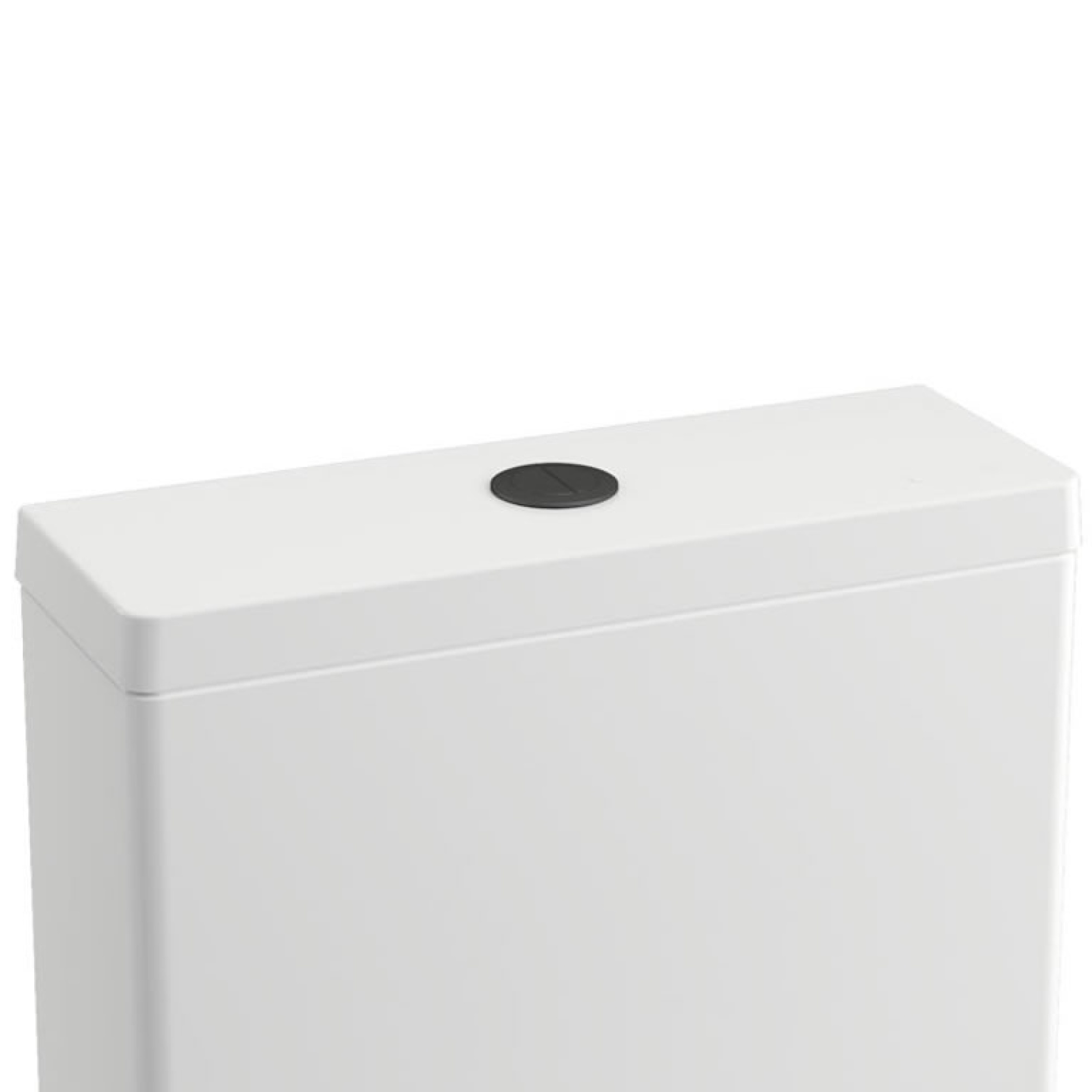 Britton Round Matt Black Dual Flush Button | Sanctuary