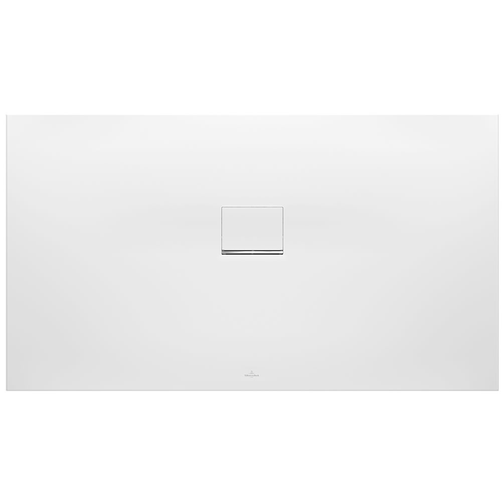 V&B Squaro Infinity 1600x900 White Quaryl Shower Tray | Sanctuary Bathrooms