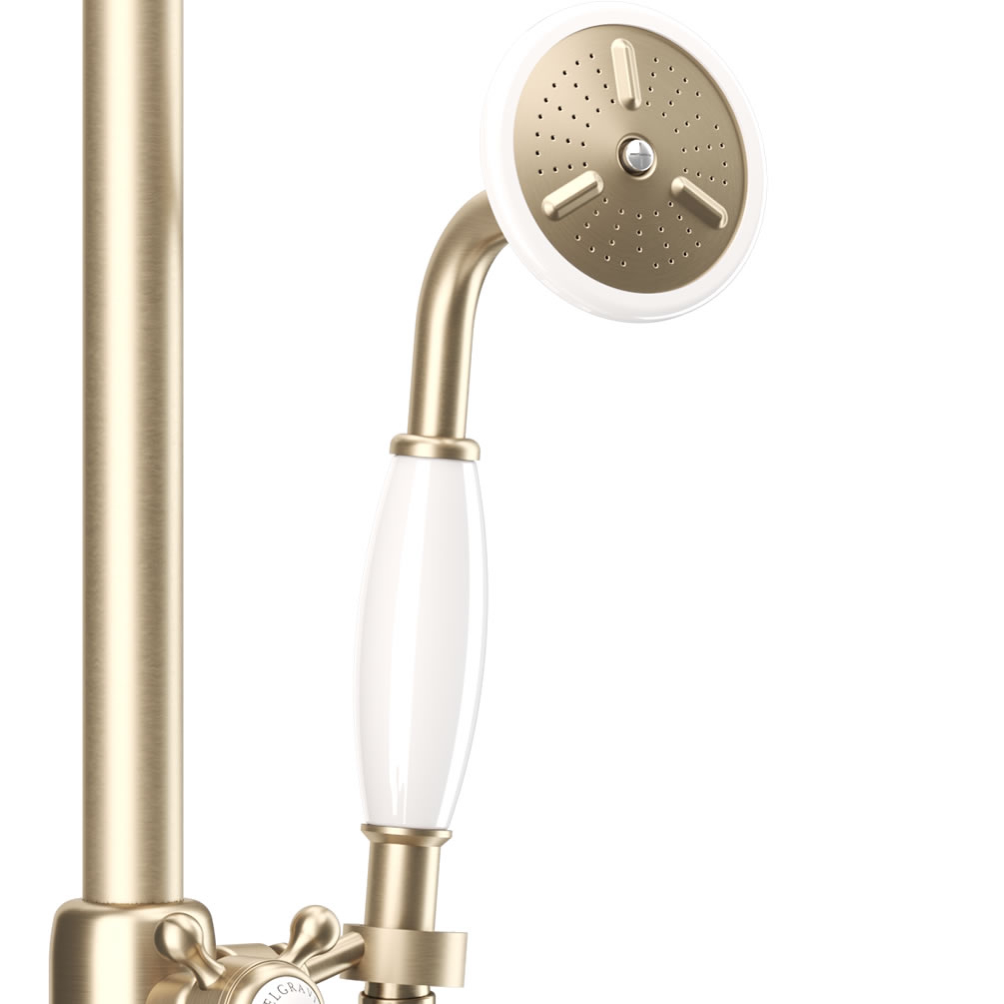 Crosswater Belgravia Brass Slide Rail Kit | Sanctuary Bathrooms