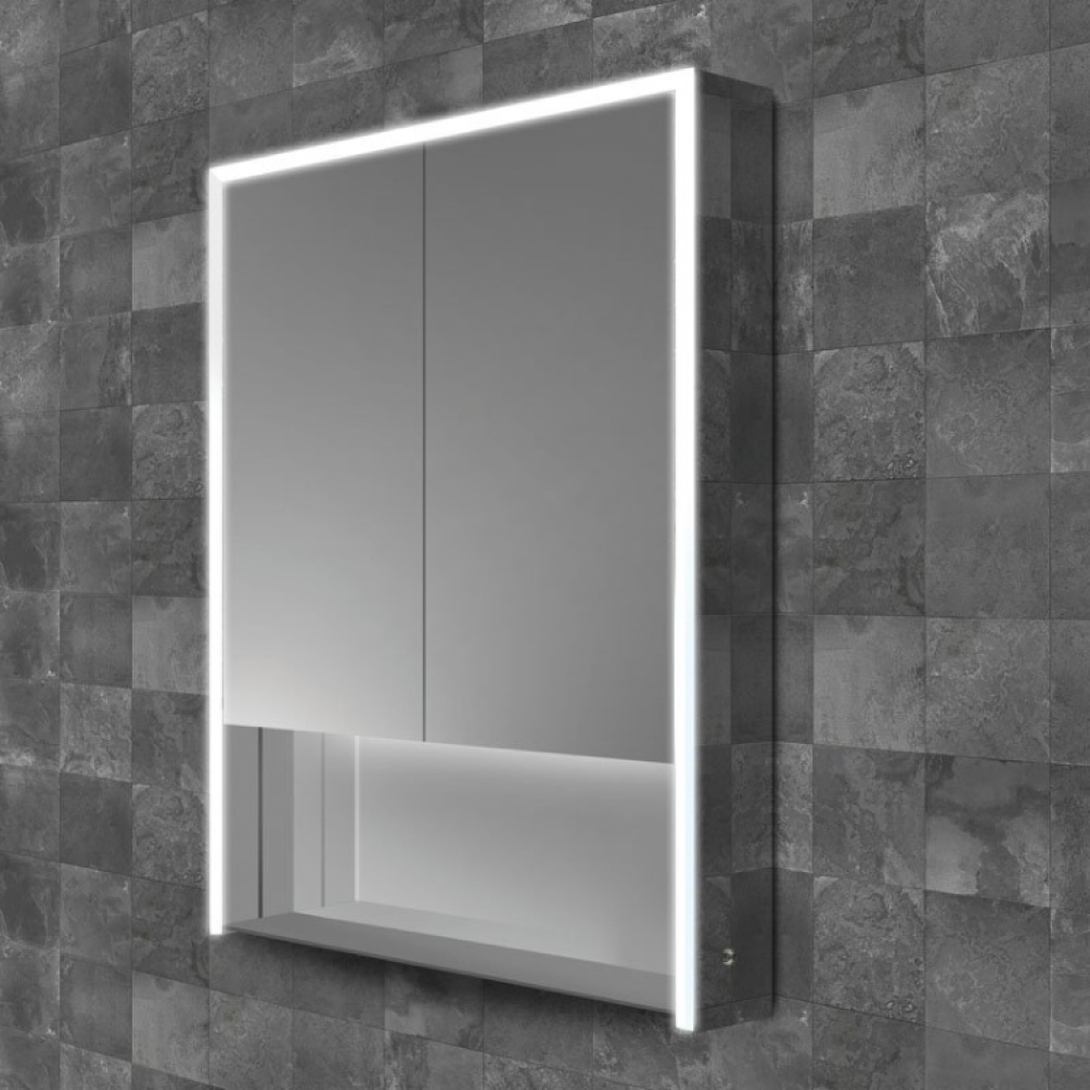 hib. Verve 600mm LED Mirror Cabinet with Shelf | Sanctuary Bathrooms
