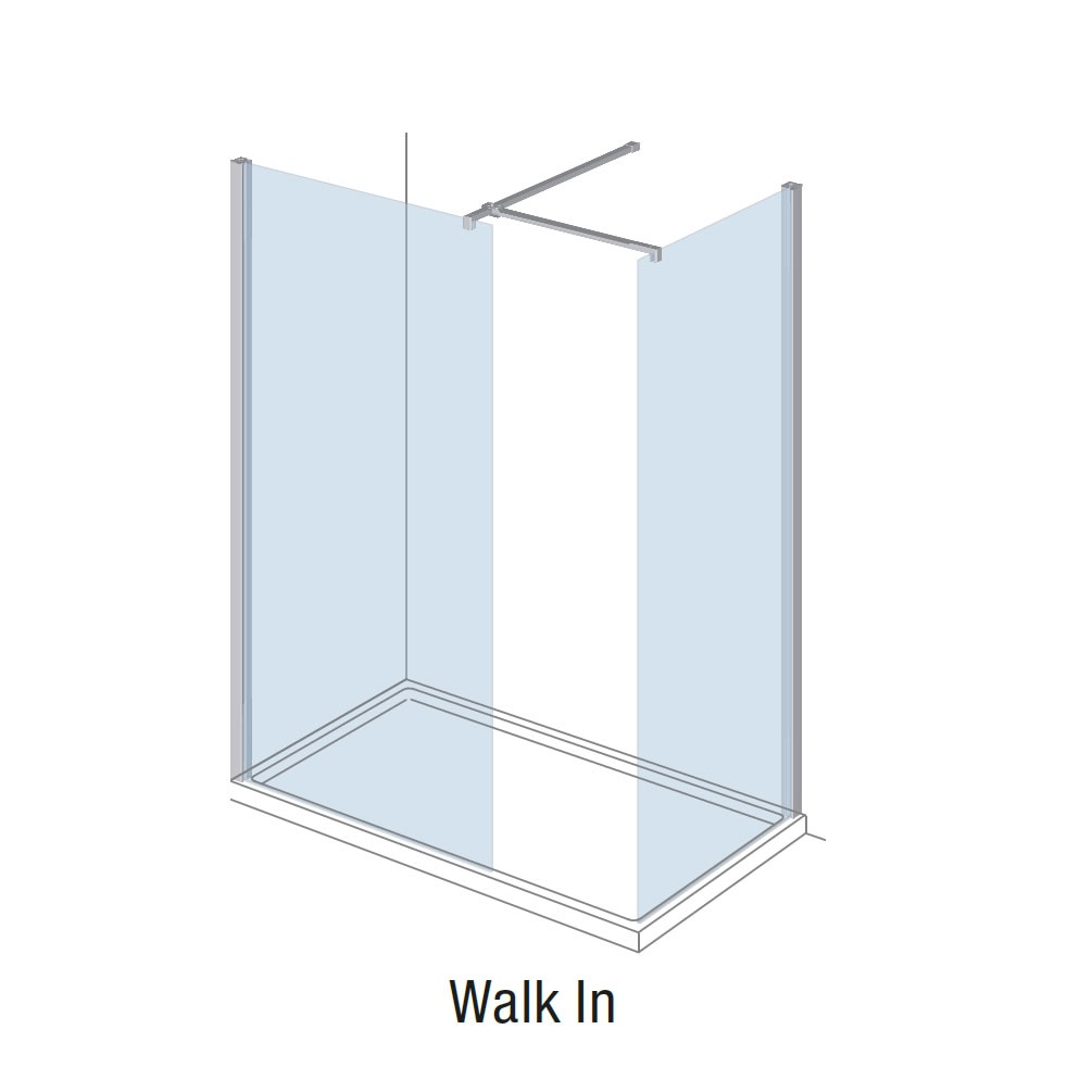 Merlyn Matt Black 1000mm Wetroom Screen | Sanctuary Bathrooms