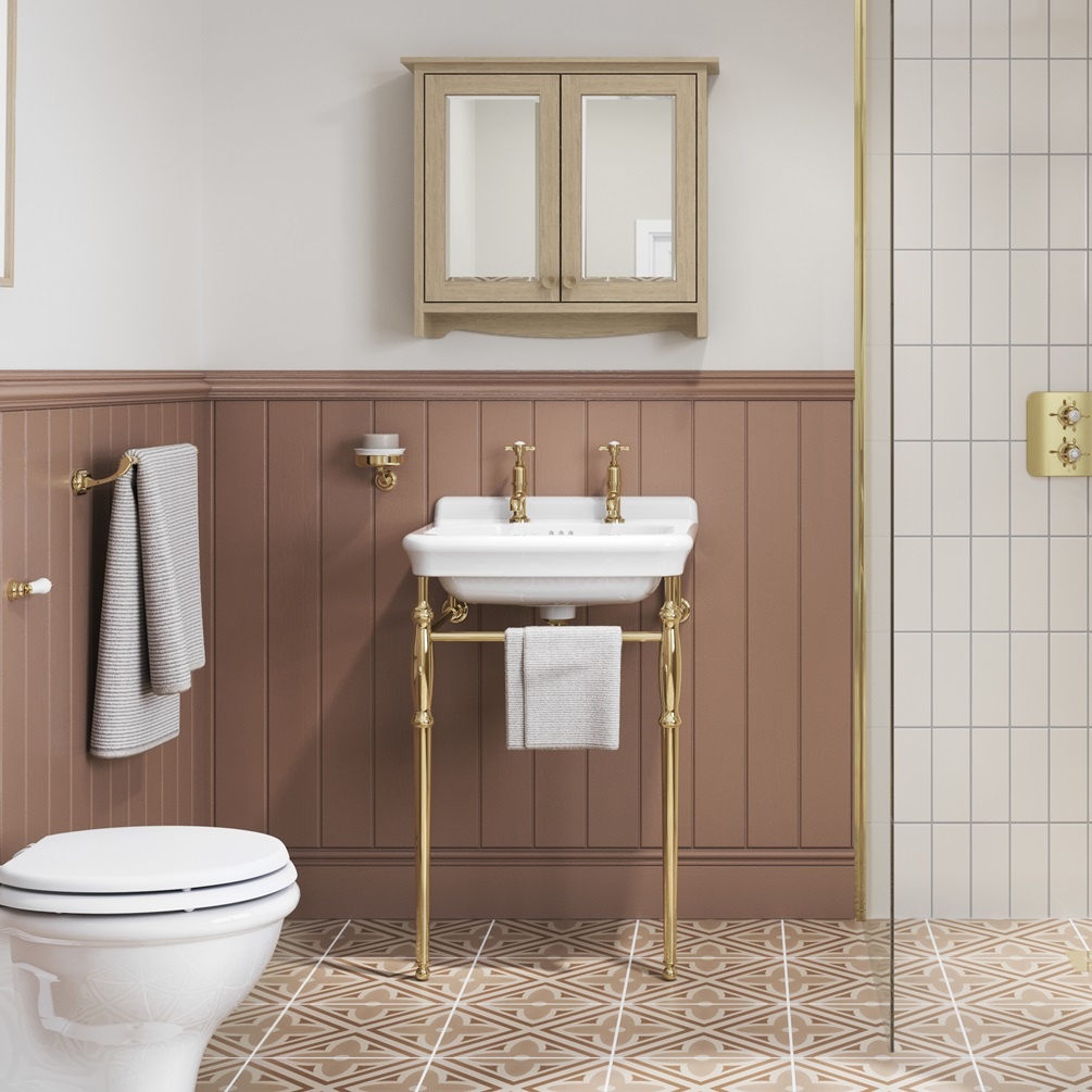 Burlington Guild Light Oak Wall Mirrored Cabinet | Sanctuary
