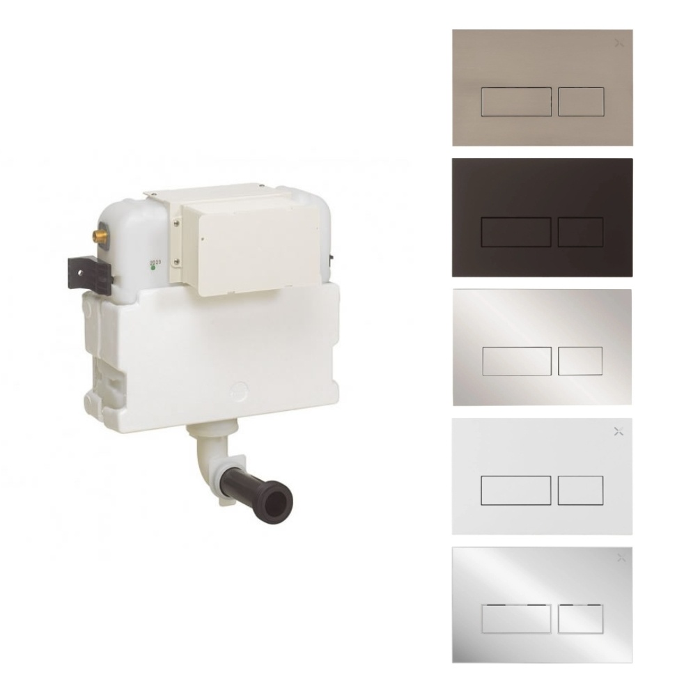 Crosswater Standard Concealed WC Cistern & Flush Plate Pack