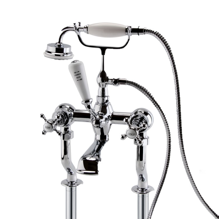 Elwick Freestanding Bath Shower Mixer Legs | Sanctuary Bathrooms