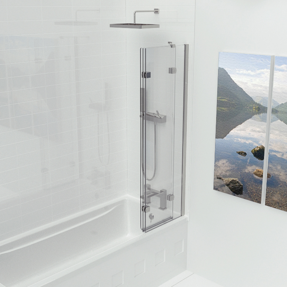 Kudos Inspire 3 Panel In Fold Bath Screen | Sanctuary Bathrooms