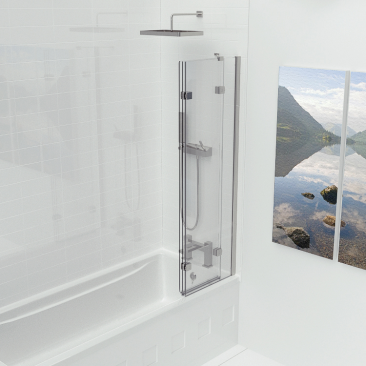 Kudos Inspire 3 Panel In Fold Bath Screen | Sanctuary Bathrooms