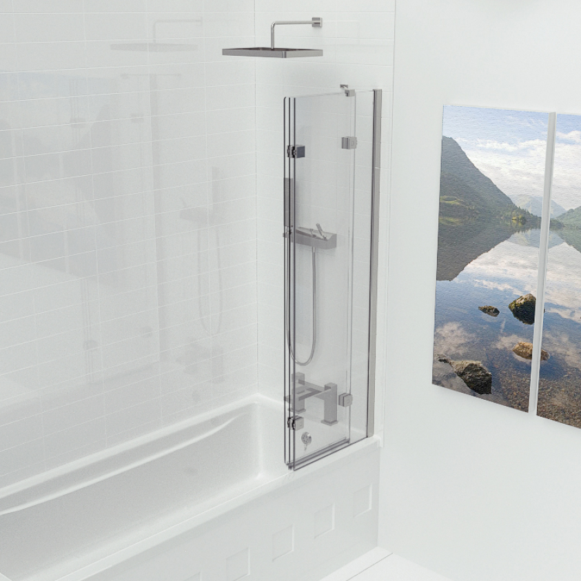 Kudos Inspire 3 Panel In Fold Bath Screen | Sanctuary Bathrooms