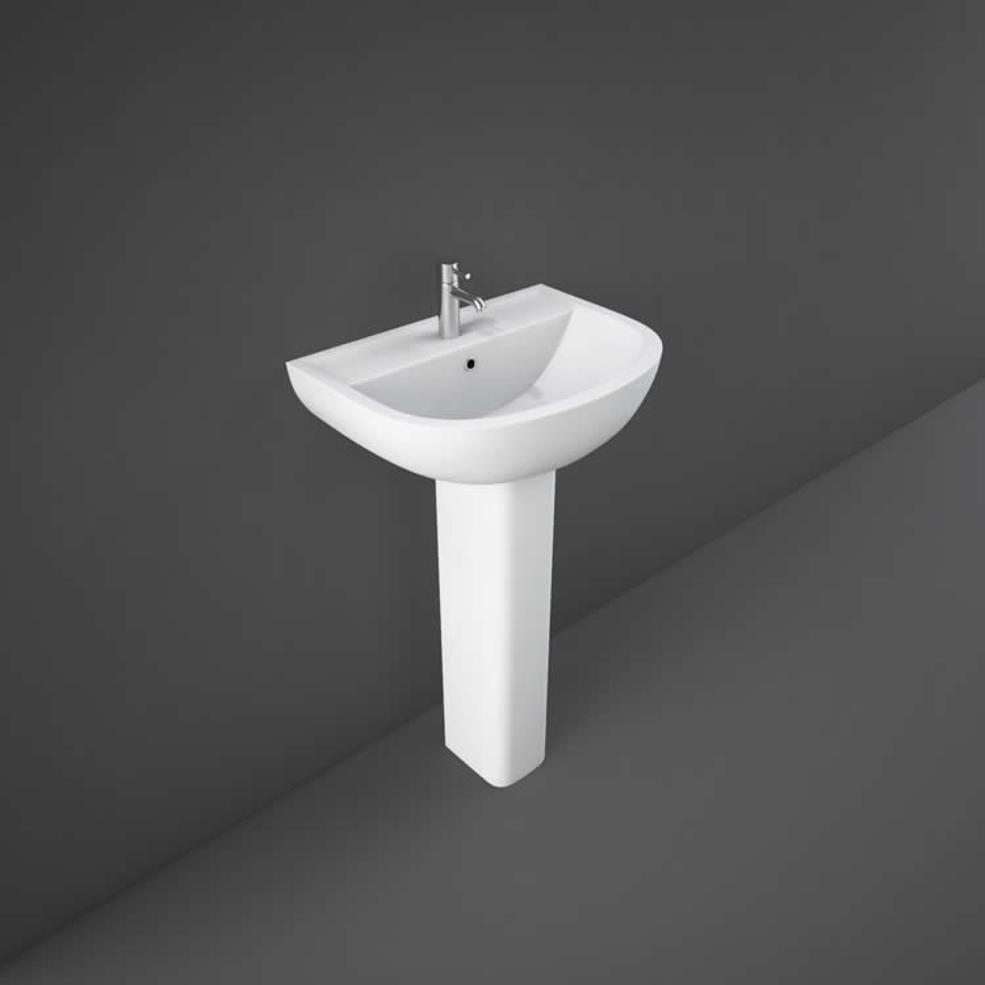 RAK Ceramics Compact Basin & Pedestal | Sanctuary Bathrooms