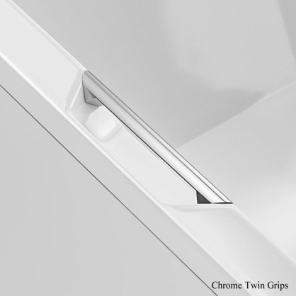 Eastbrook Beaufort Portland 1675 x 700mm Single Ended Bath with Twin ...