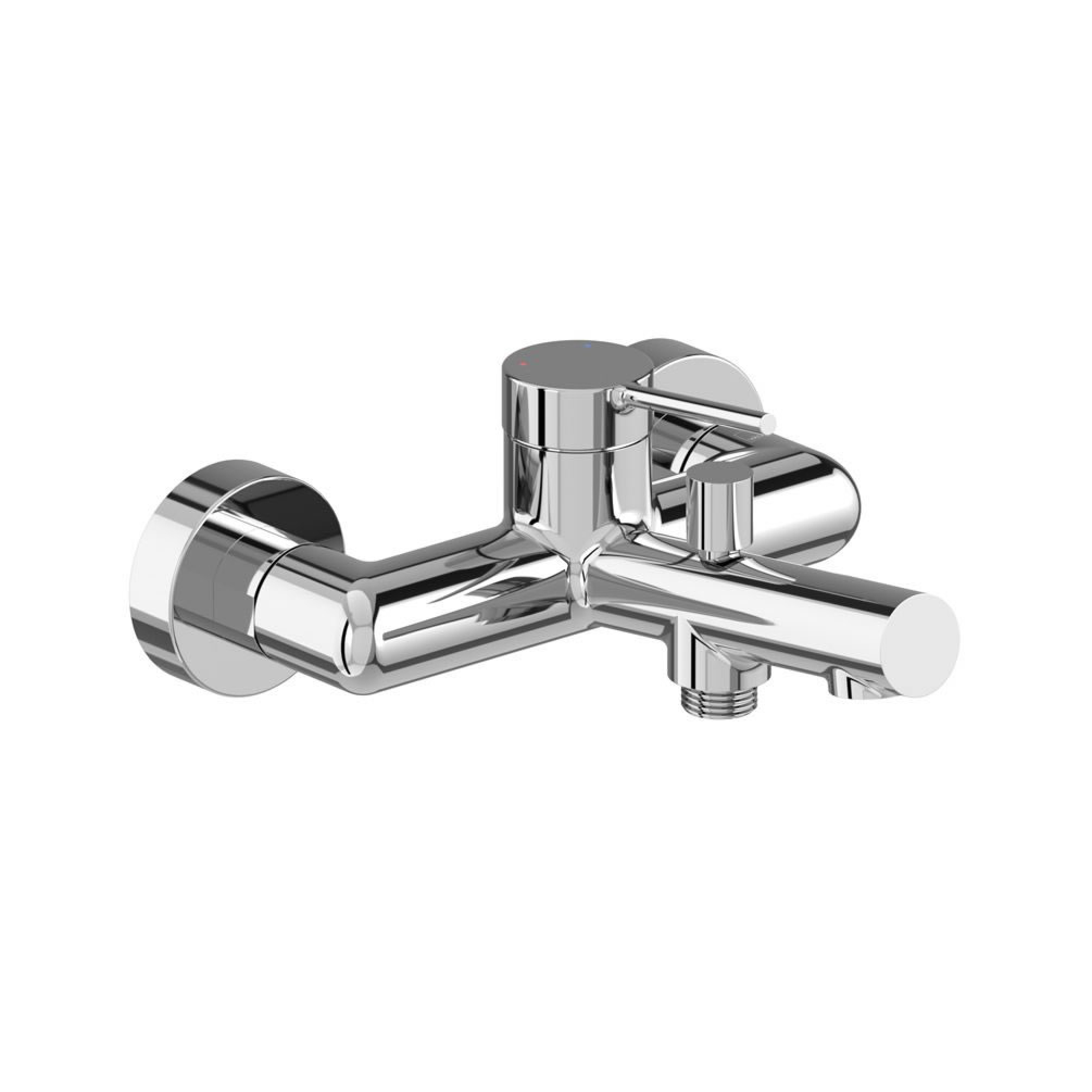 Vado Safari Lever Chrome Wall Mounted Exposed Bath Shower Mixer