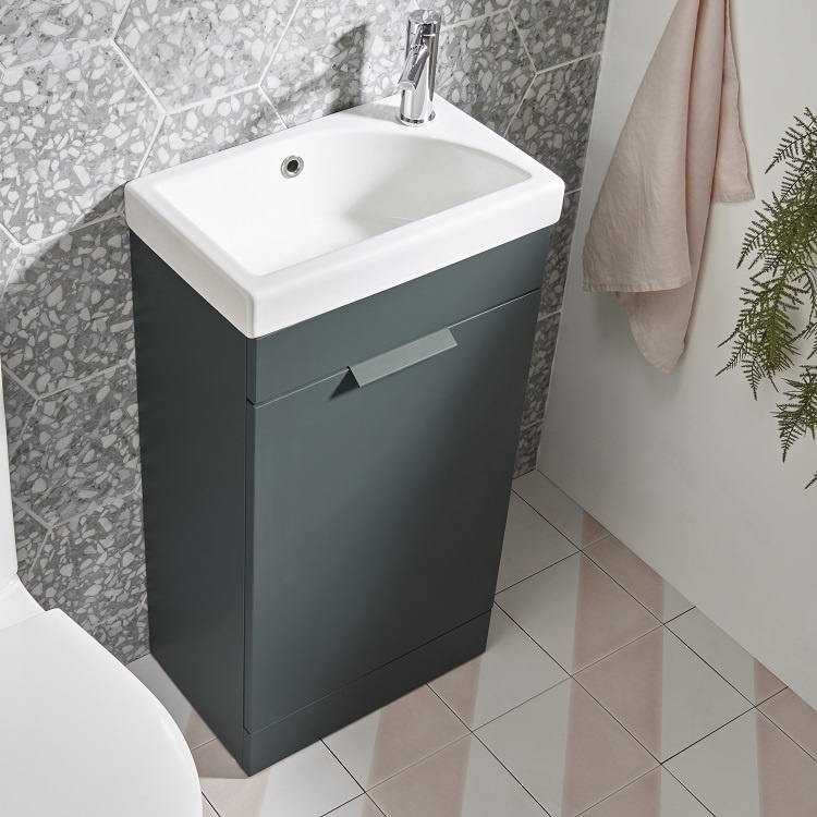 Roper Rhodes 450mm Juniper Green Freestanding Unit | Sanctuary Bathrooms