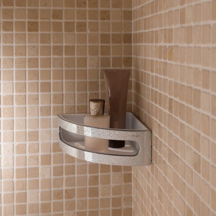 Keuco Elegance Corner Shower Basket | Sanctuary Bathrooms