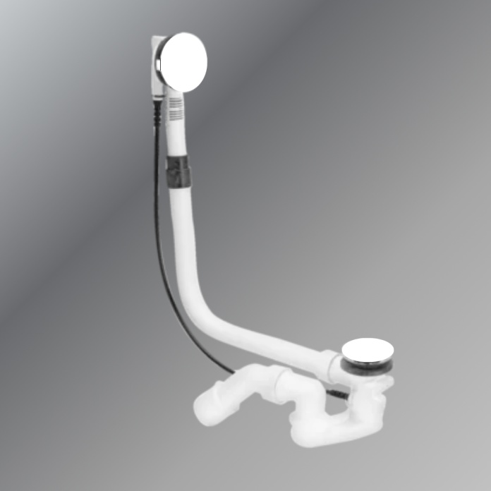 Bette White Pop Up Extended Bath Waste & Overflow