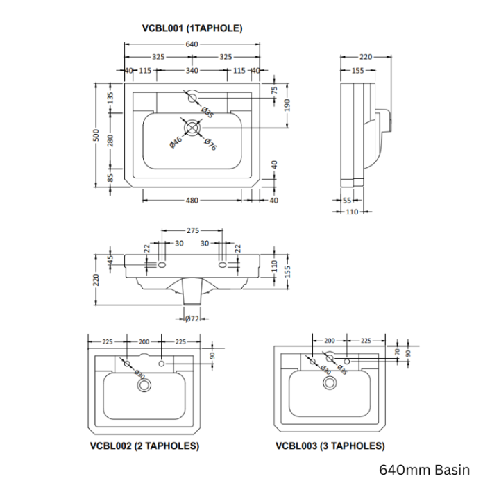 Bayswater Victrion Basin & Pedestal | Sanctuary Bathrooms