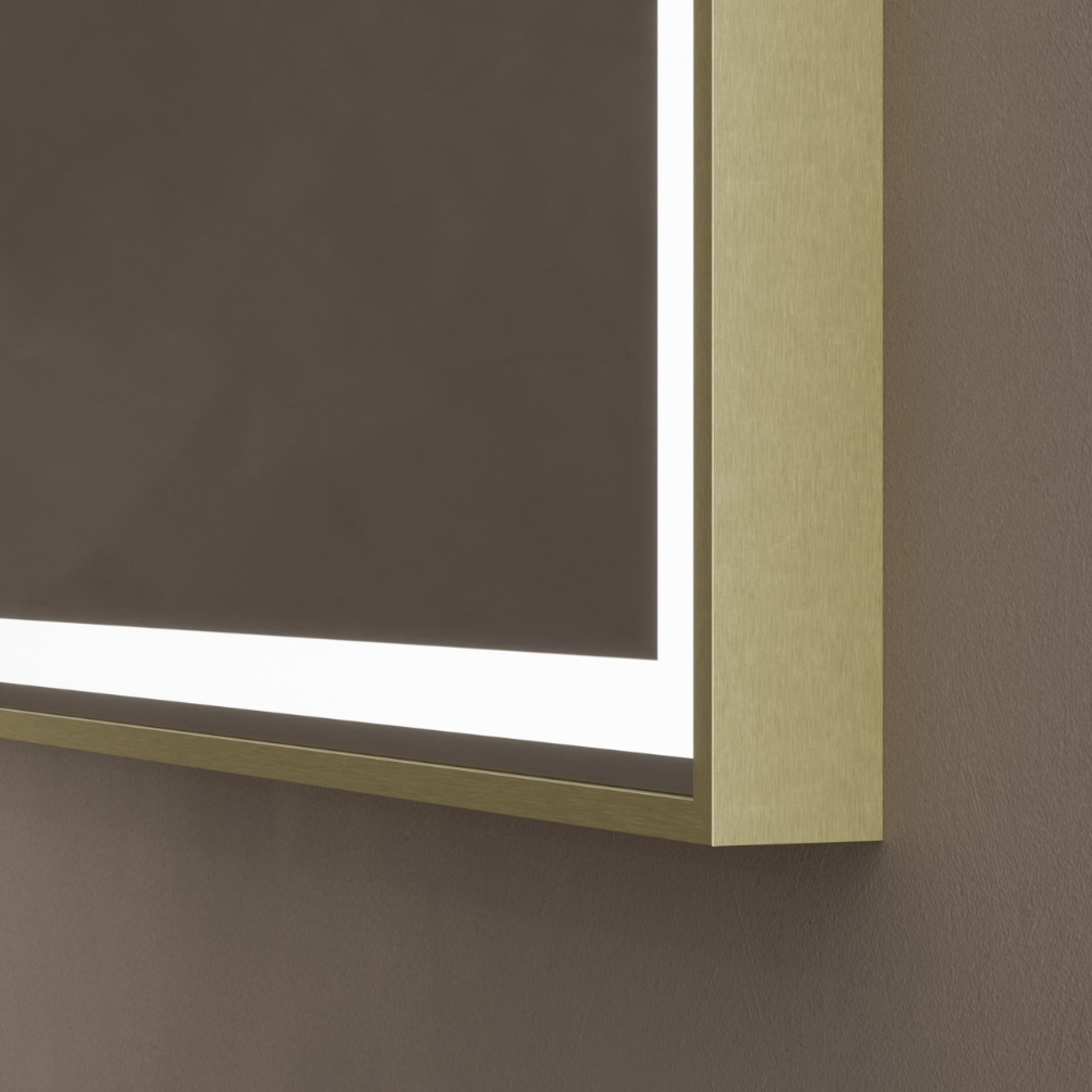Origins Living Lomax Light 1200mm x 750mm Arch Brass Mirror