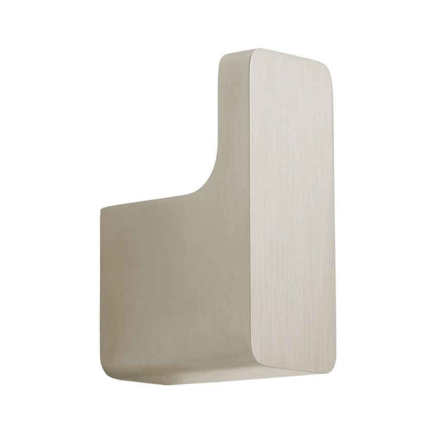 Vado Individual Brushed Nickel Square Robe Hook | Sanctuary Bathrooms