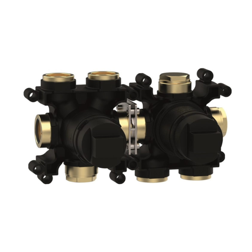 Crosswater Module Nickel Two Handle Shower Valve | Sanctuary