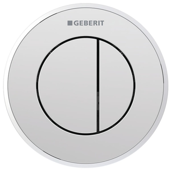 Geberit Type 10 Gloss/Matt Chrome Dual Flush Button | Sanctuary Bathrooms