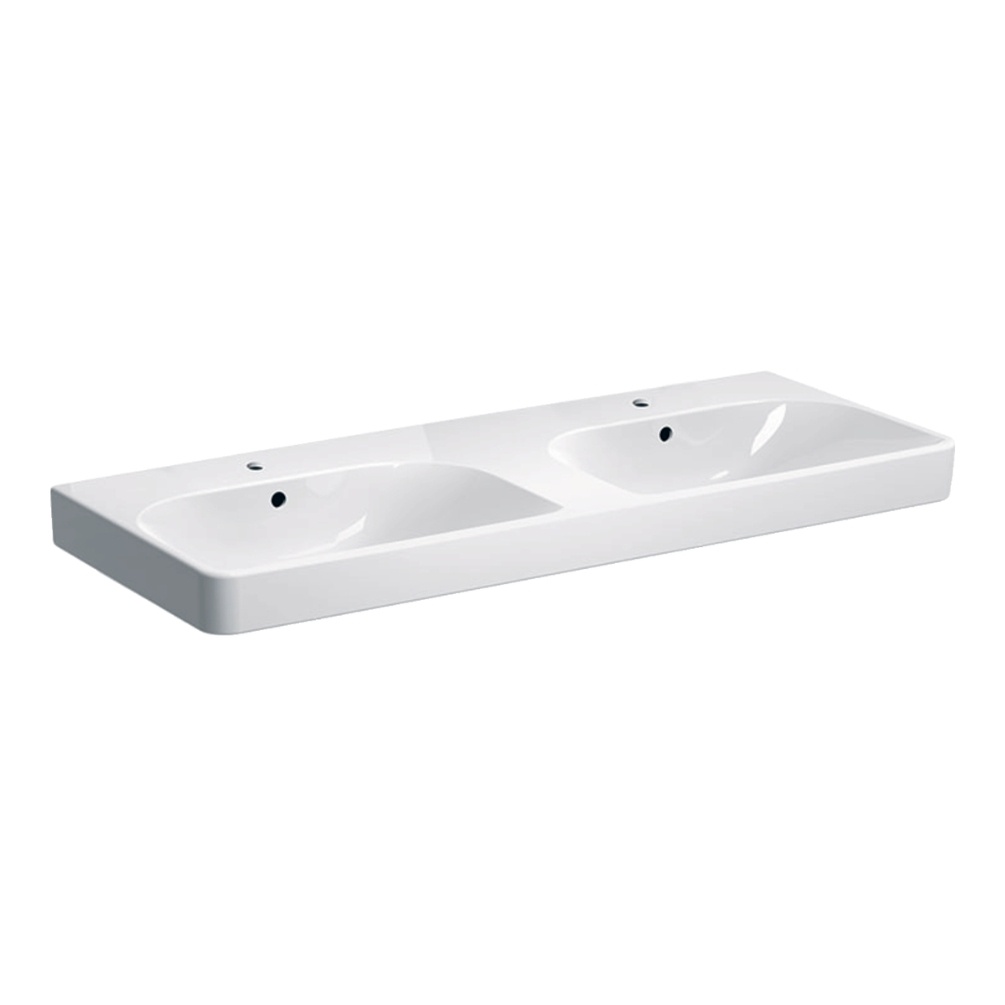 Geberit Smyle Square 1200 Hickory Double Unit & Washbasin | Sanctuary