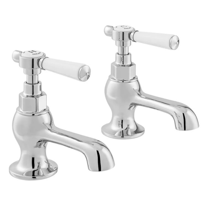 Booth & Co. Axbridge Lever Basin Pillar Taps | Sanctuary