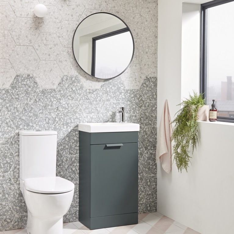 Roper Rhodes 450mm Juniper Green Freestanding Unit | Sanctuary Bathrooms