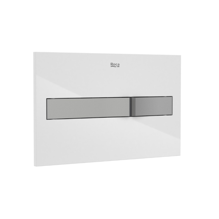 Roca Duplo One PL2 Polished Stainless Steel Dual Flush Plate
