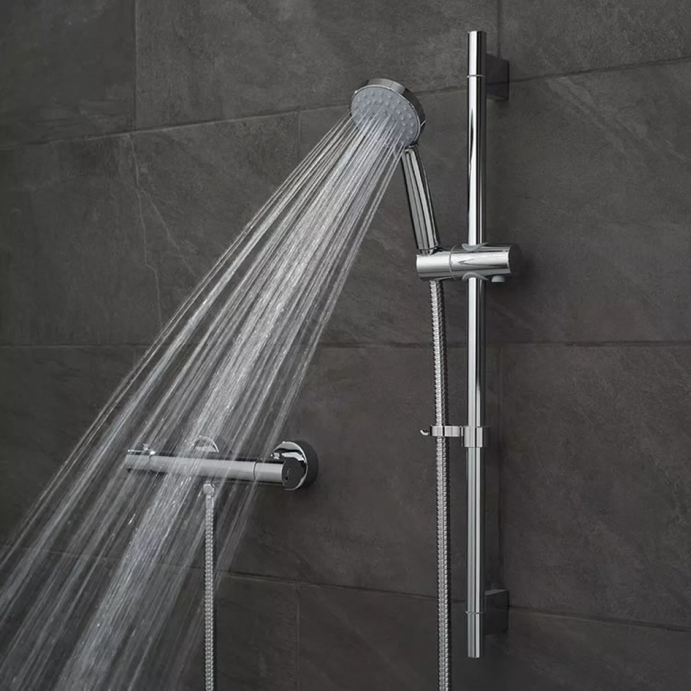 Vado Prima Exposed Thermostatic Shower Valve & 3 Function Shower Kit ...