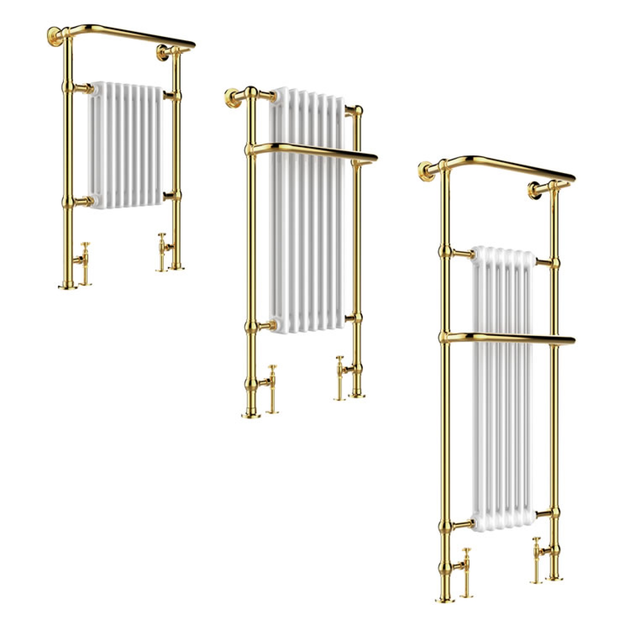 JTP Grosvenor Antique Brass Radiator | Sanctuary Bathrooms